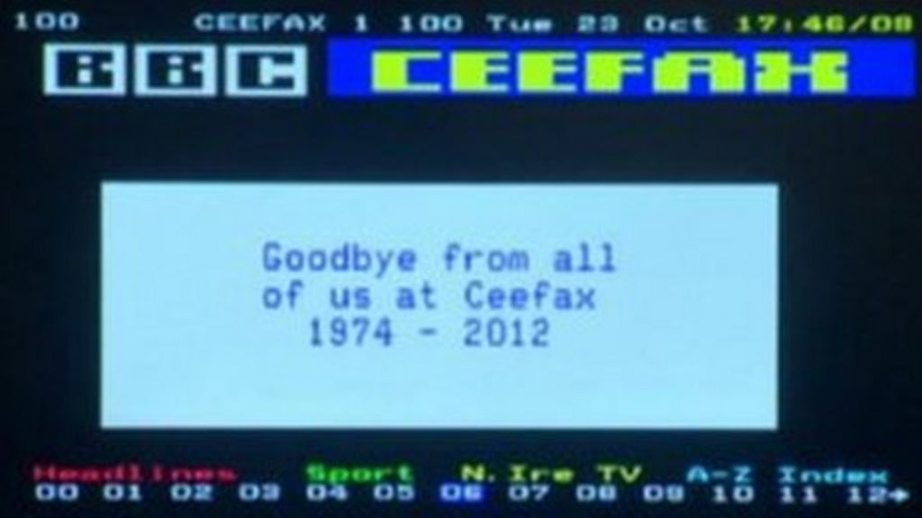 Ceefax service to end after 38 years on BBC - BBC News