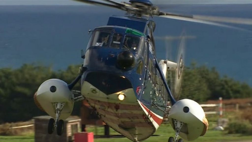 Final flight for oldest passenger helicopter service - BBC News