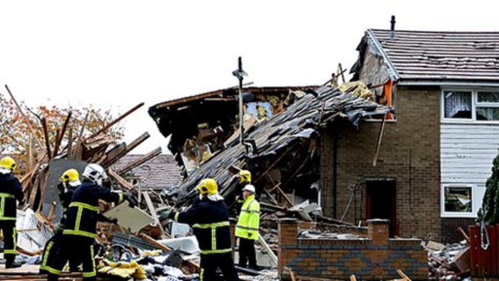Salford gas explosion victim, 75, returns to her home - BBC News