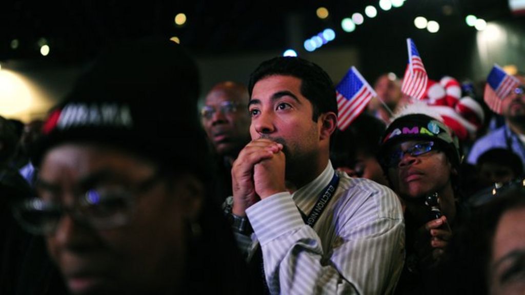 US vote: Scenes from Obama's victory night - BBC News