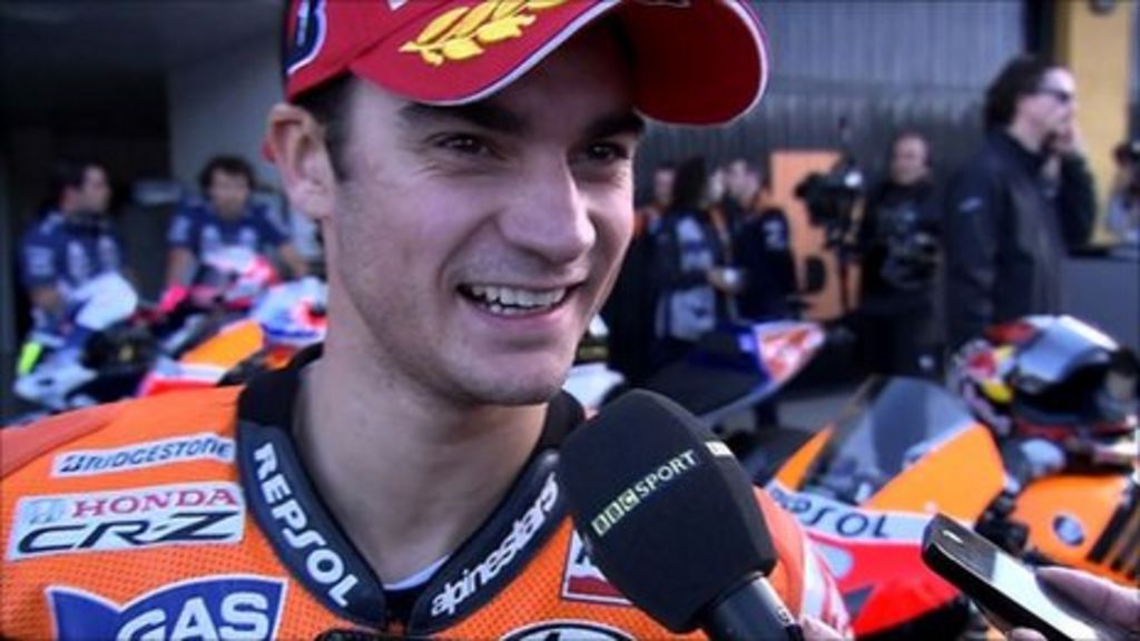 Valencia MotoGP: Pedrosa delighted with Valencia pole - BBC Sport