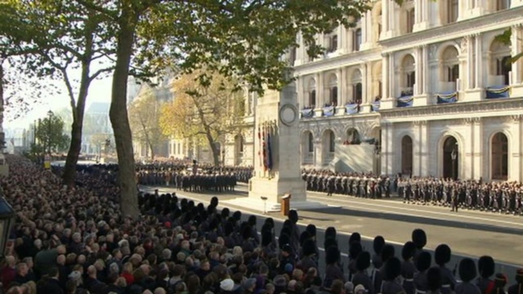 Remembrance Sunday Cenotaph ceremony - BBC News