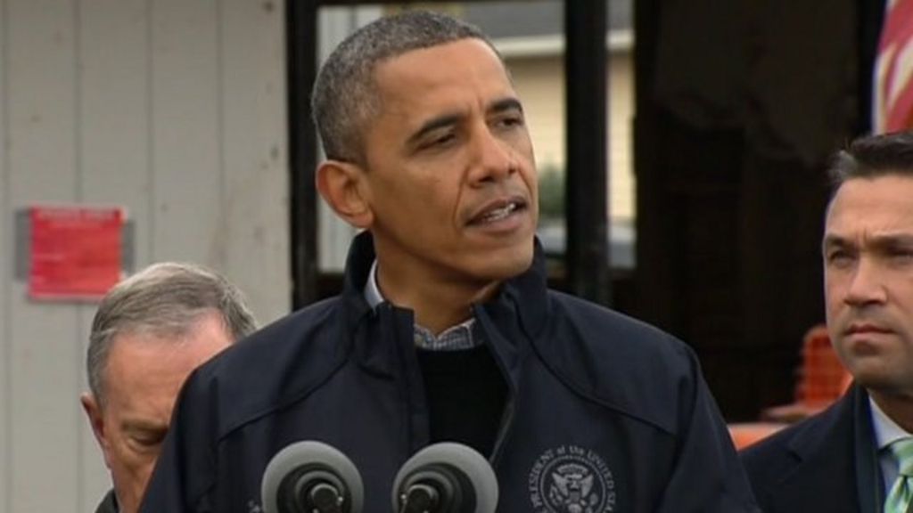 Obama: Sandy recovery will be 'long-term' - BBC News