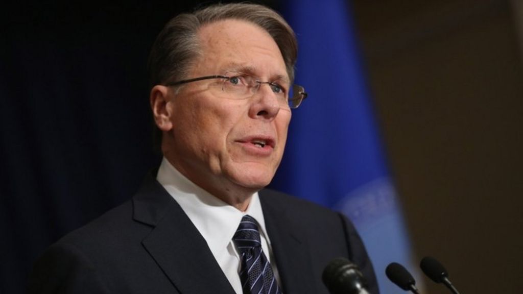 NRA: 'Good guys with guns stop bad guys with guns' - BBC News