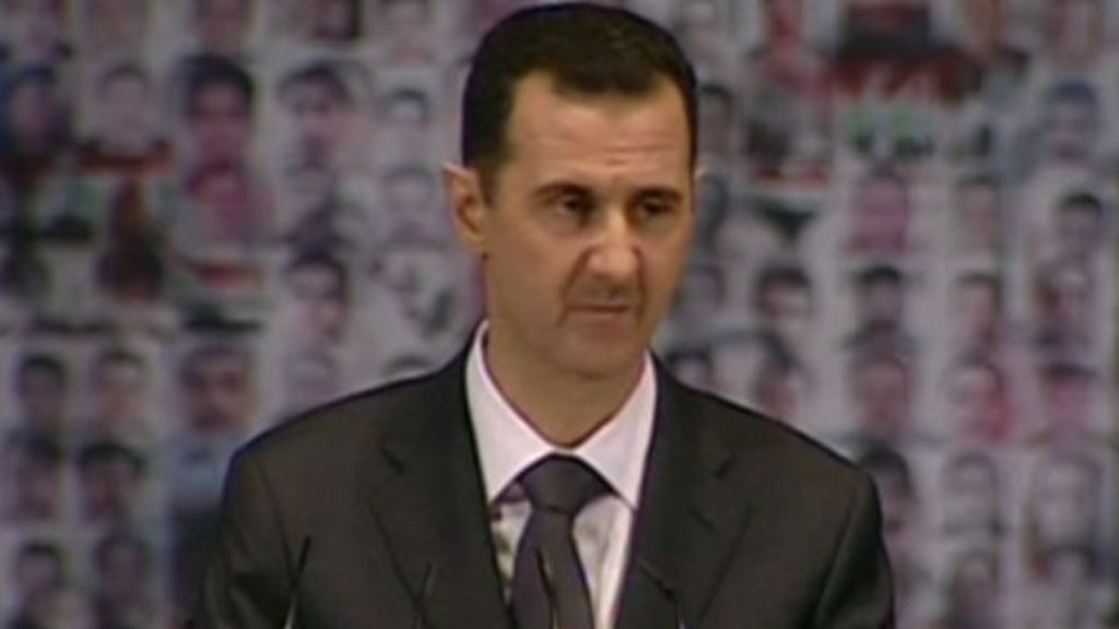 Syrian President Assad gives defiant speech - BBC News