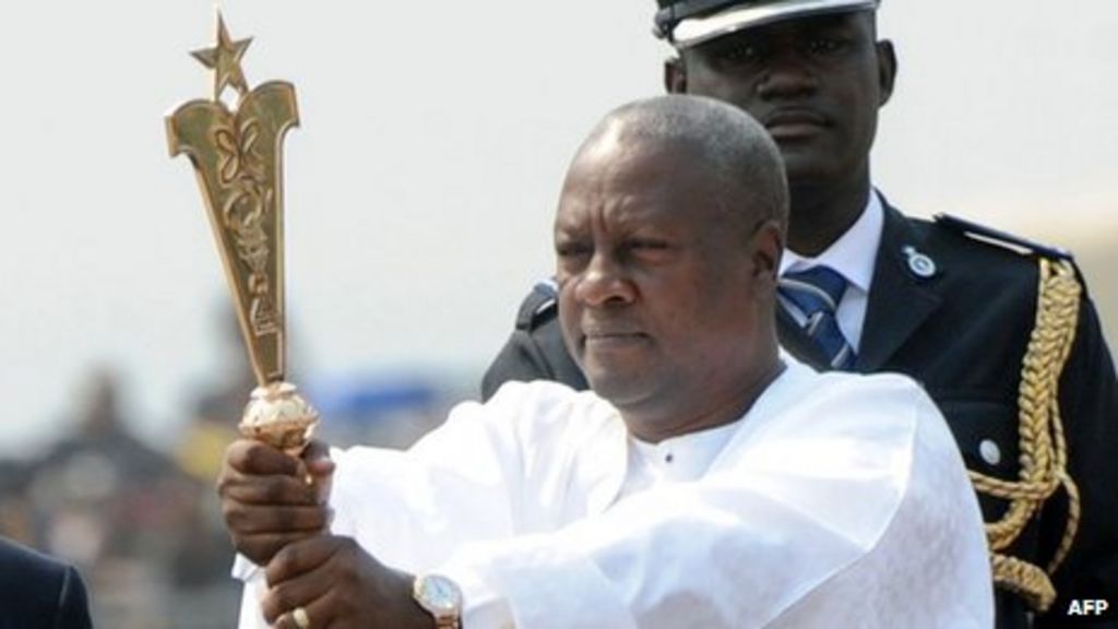 John Mahama: Ghana's NPP boycotts swearing in - BBC News