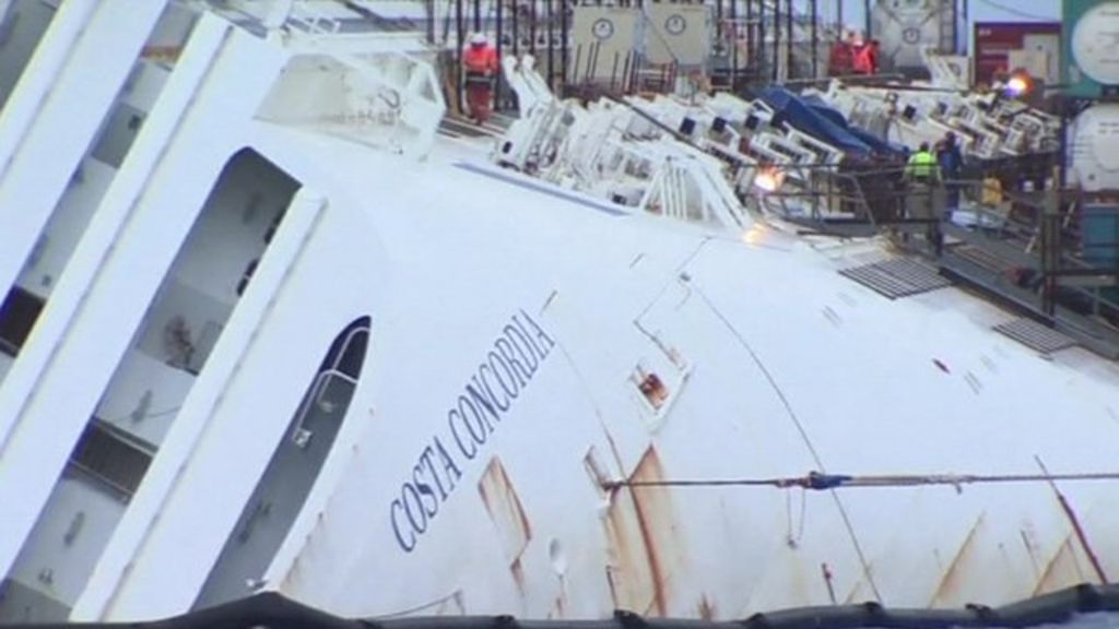 Survivors mark a year since the Costa Concordia disaster - BBC News