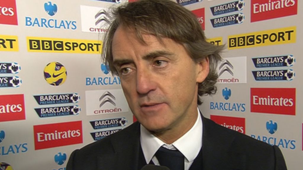 Arsenal 0-2 Man City: Roberto Mancini criticises Kompany red card - BBC ...