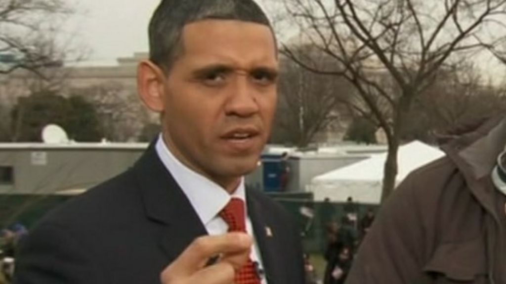 Obama lookalike happy with 'four more years of work' - BBC News