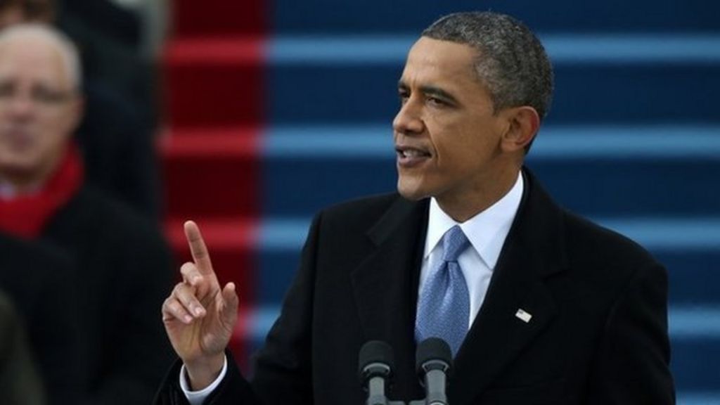 Inauguration: Barack Obama defines four year mission - BBC News