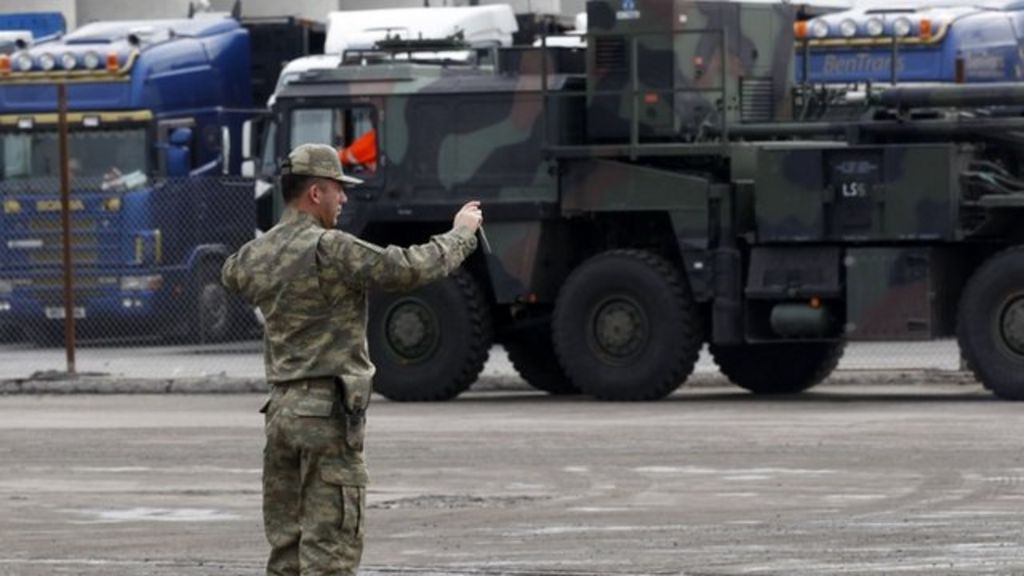 Patriot missiles arrive in Turkey - BBC News