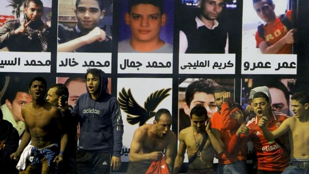 Egypt death sentences over Port Said riots spark violence - BBC News