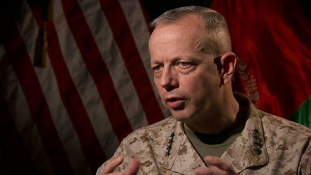 Afghan Isaf commander John Allen sees 'road to winning' - BBC News