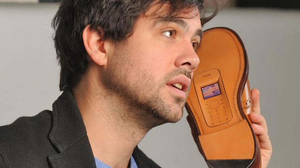 Cell your sole: Designer tests 'shoe phone' concept - BBC News
