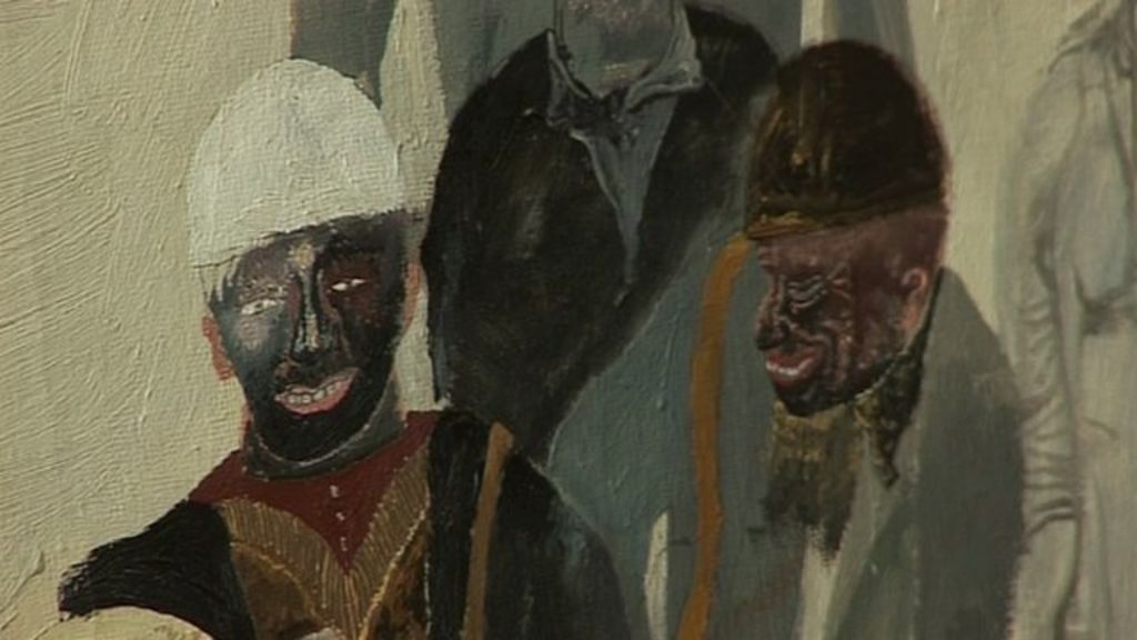 Artist Jack Crabtree reunited with south Wales coal paintings - BBC News