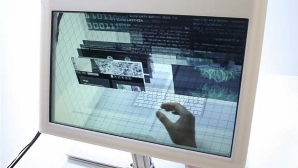 TED 2013: SpaceTop 3D see-through computer revealed - BBC News