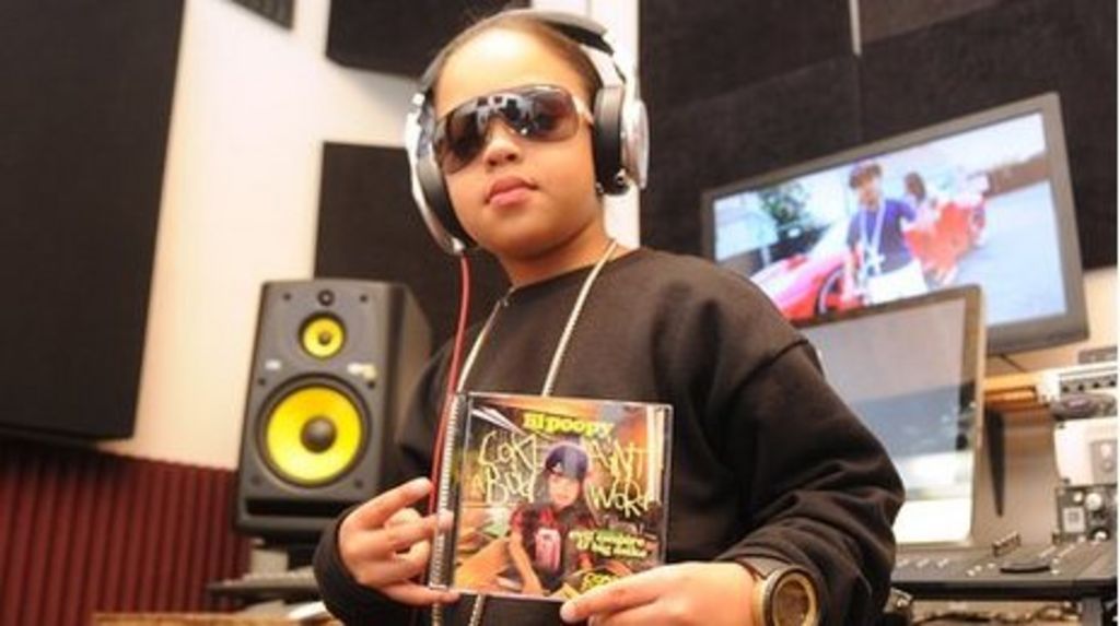 Music producer defends nine-year-old rapper Lil Poopy - BBC News