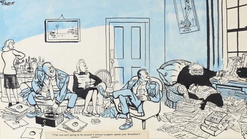 Giles drawings fetch £8,500 at Lockdales auction - BBC News