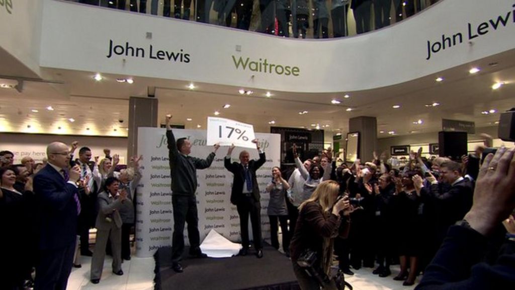John Lewis staff count down to 17% bonus - BBC News