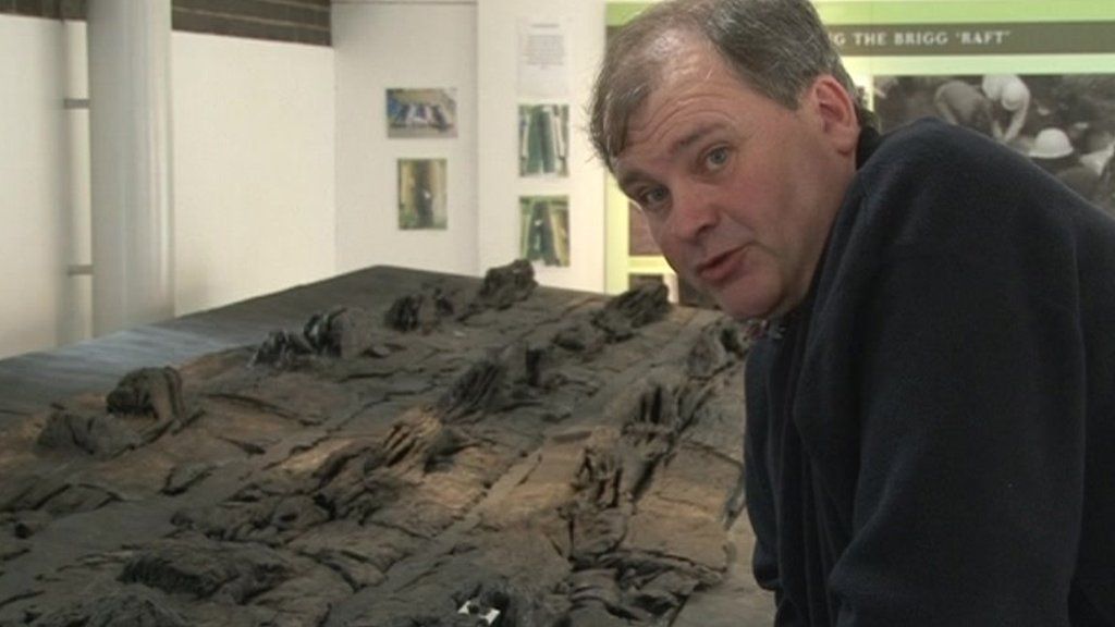 Brigg Bronze Age raft back at heritage centre - BBC News
