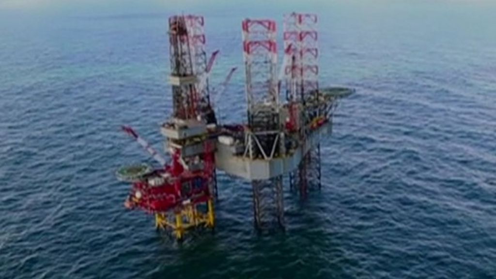 On the North Sea Babbage platform as UK joins dash for gas - BBC News