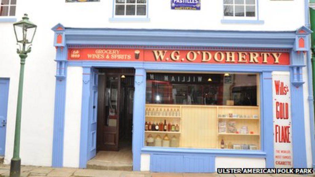 Historic Derry shop recreated at Ulster American Folk Park - BBC News