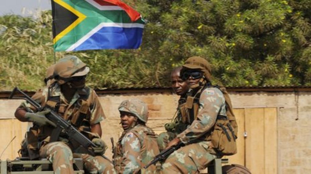 South Africa army 'not scared' of DR Congo conflict - BBC News