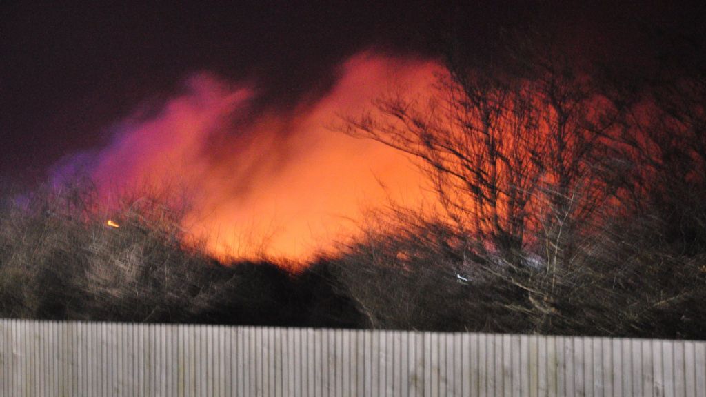 Siddick Ponds Nature Reserve fire in pictures - BBC News