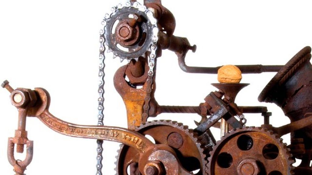 Junkyard genius's crazy nutcracker - BBC News