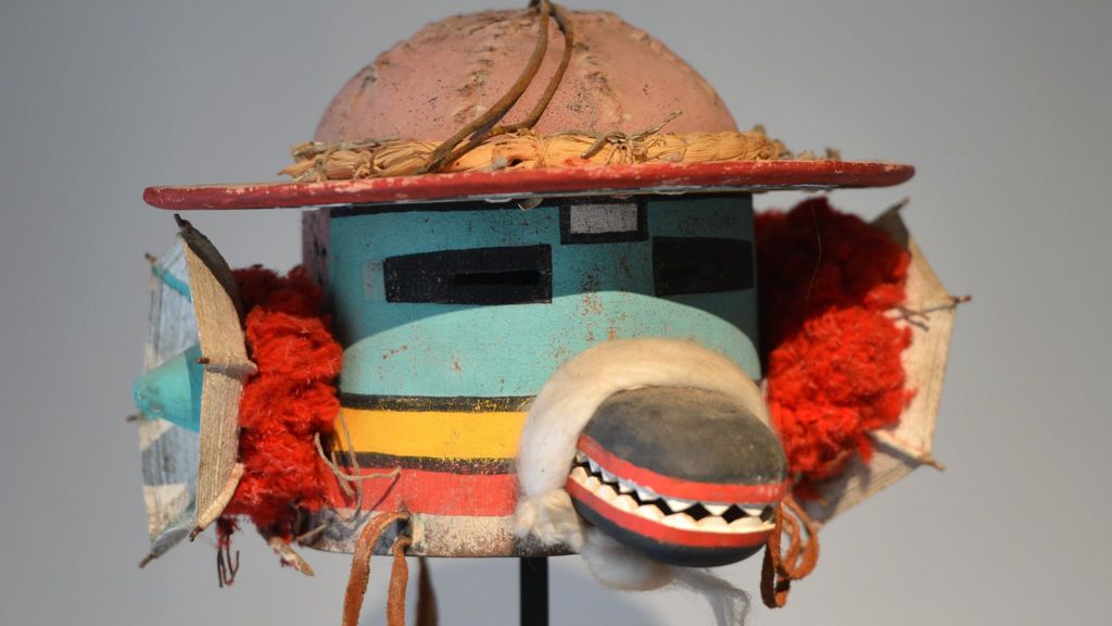 Hopi tribe masks fetch record prices at Paris auction - BBC News