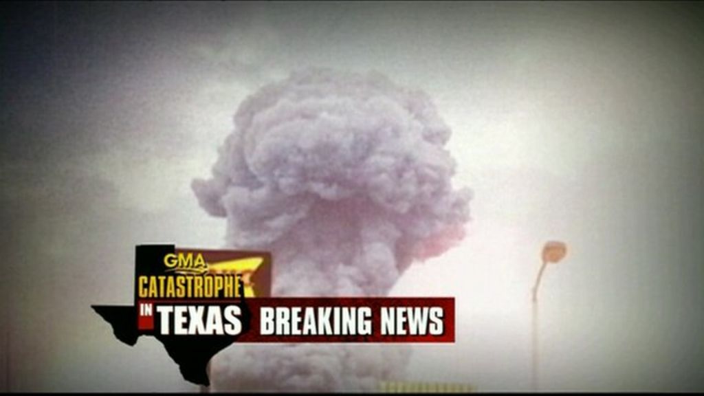 How US TV covered explosion at the Waco fertiliser plant - BBC News