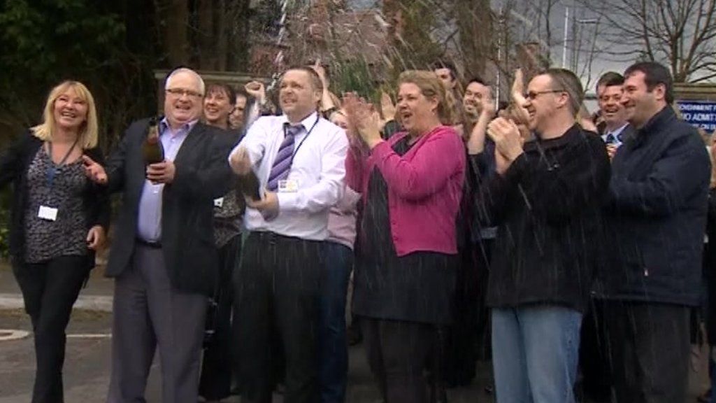 Darlington celebrates as DfE jobs retained - BBC News