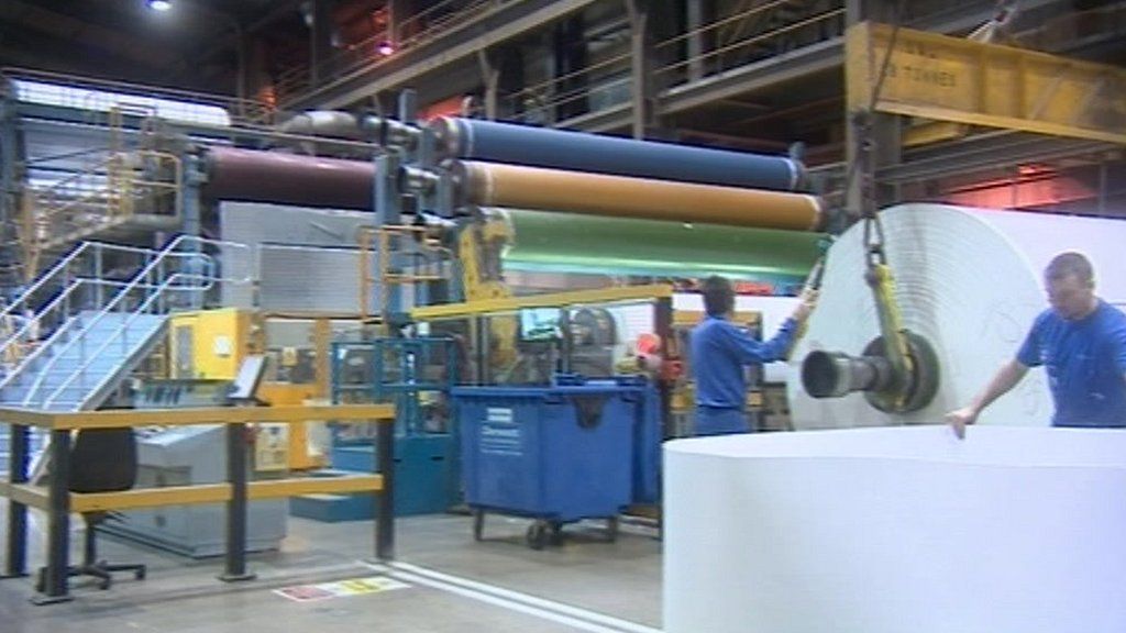 Woodchip plant powers Workington paper mill - BBC News