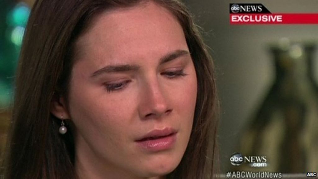 Amanda Knox protests innocence in ABC TV interview - BBC News