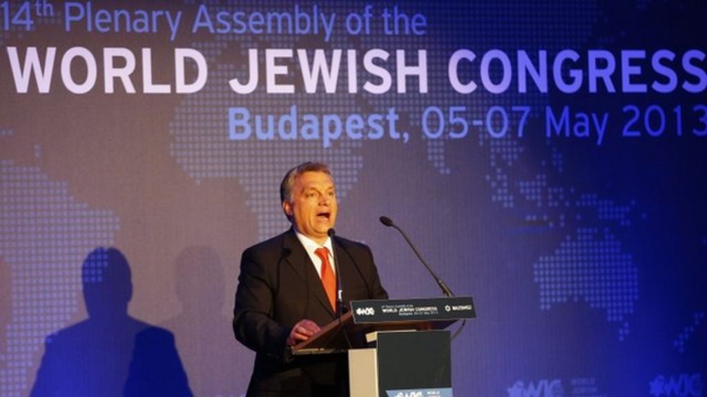 Hungarys Viktor Orban Condemns Anti Semitism Bbc News