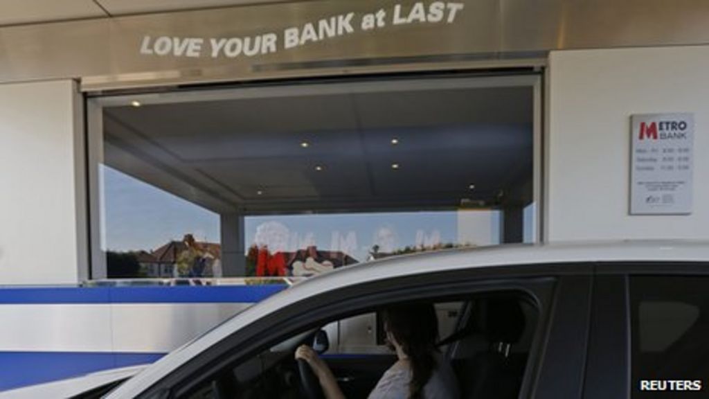 Slough Metro Bank drive-through branch open for business - BBC News
