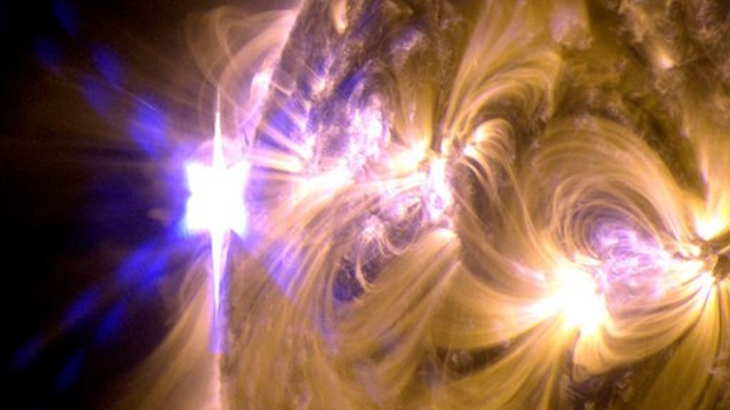 Monster radiation burst from Sun - BBC News