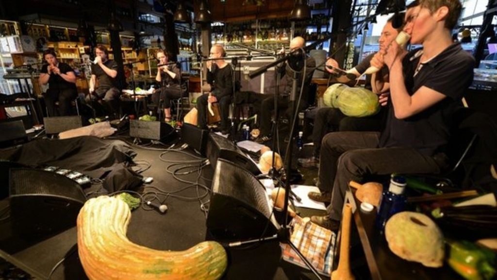 Vegetable orchestra play tasty tunes - BBC Newsround