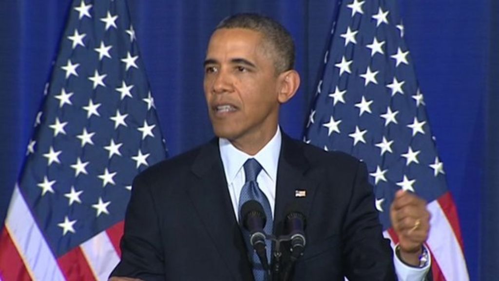 Obama heckled over closure of Guantanamo Bay - BBC News