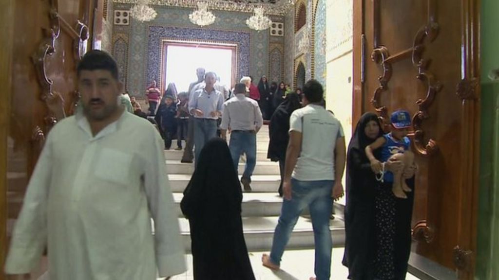 Inside Iraq's Imam Hussein mosque - BBC News