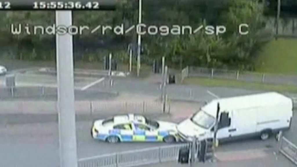 Cardiff hit-and-runs: CCTV shows Cardiff 'mayhem' - BBC News
