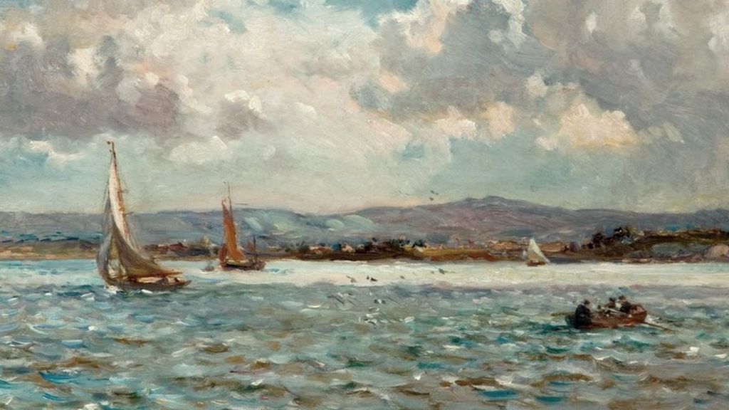 In Pictures: Bernard Gribble marine paintings at Poole Museum - BBC News