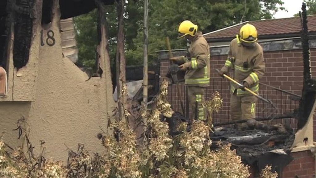 Stanton fire: Body found after bungalow blaze - BBC News