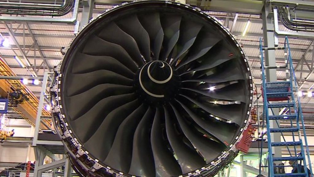 Airbus A350 Rolls-Royce XWB engine: Close up look - BBC News