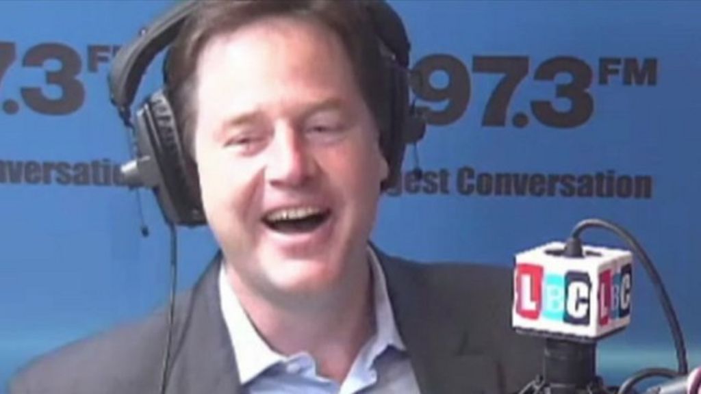 Nick Clegg 'blushes' over Obama 'better looking' comment - BBC News