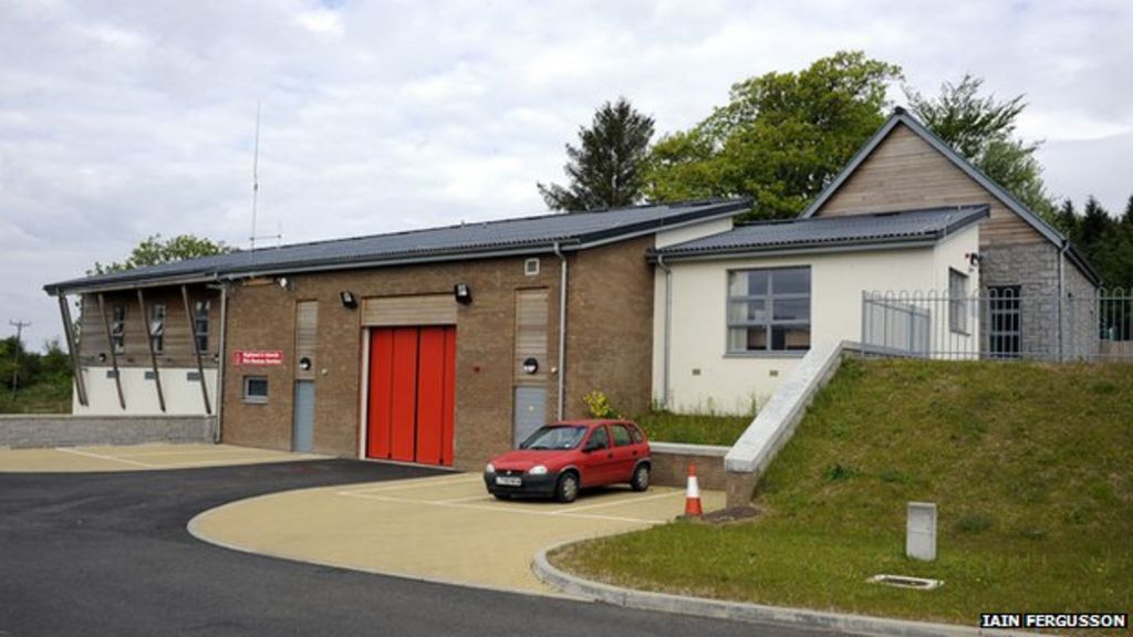 Scotland's only school with fire station officially opened - BBC News