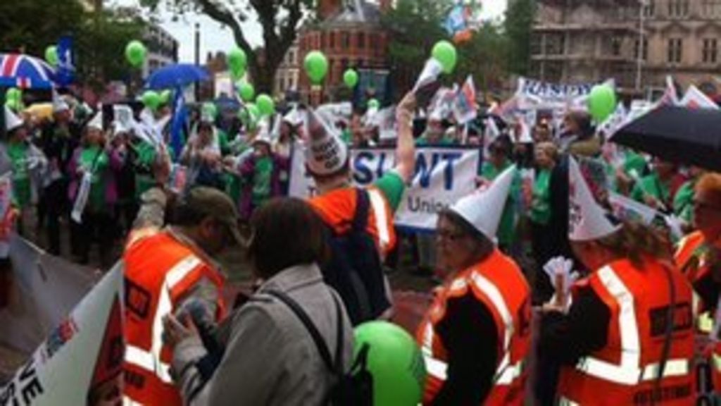 Strike hitting thousands of pupils in England, unions say - BBC News