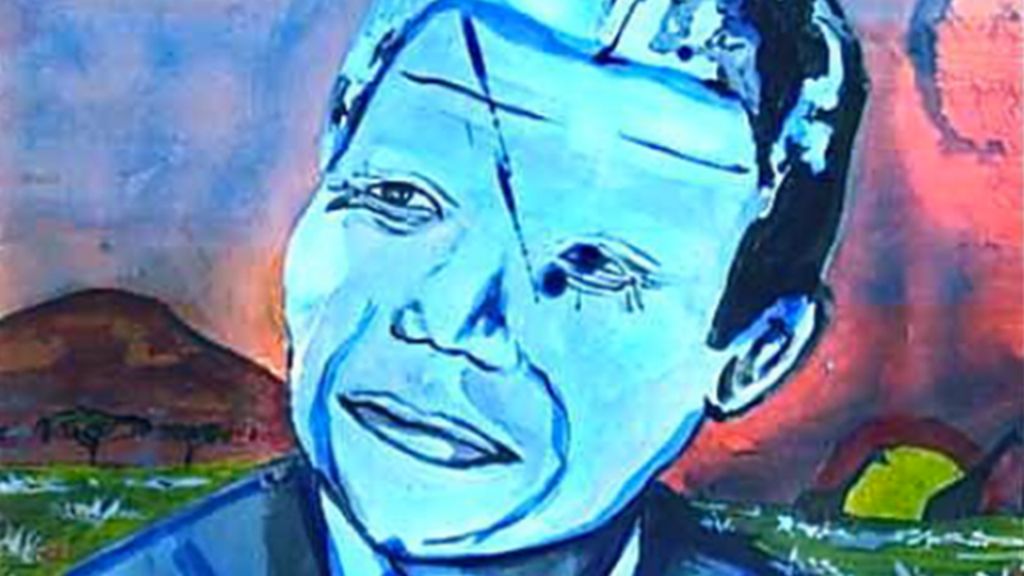 The hunt for stolen Mandela painting - BBC News