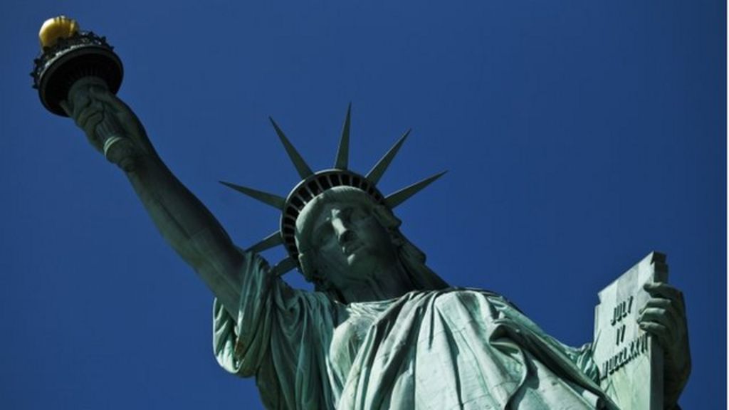 Statue of Liberty reopens on Independence Day - BBC News