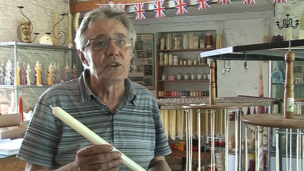 Candlemaker David Constable on his work by royal appointment - BBC News